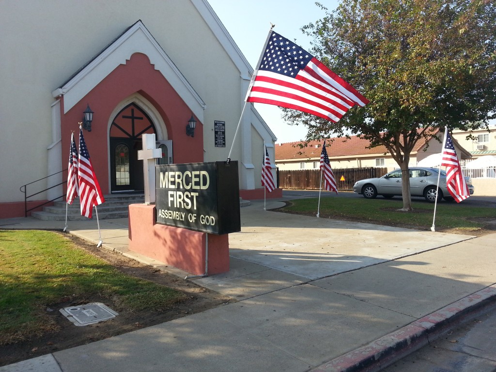 Church With Flags – Mercy Culture